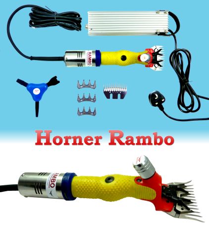 Profesionální stříhací strojek Horner Rambo Mains na ovce a znečištěný ...